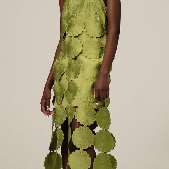 ASOS | Dresses | Asos Green Floral Midi Dress | Poshmark